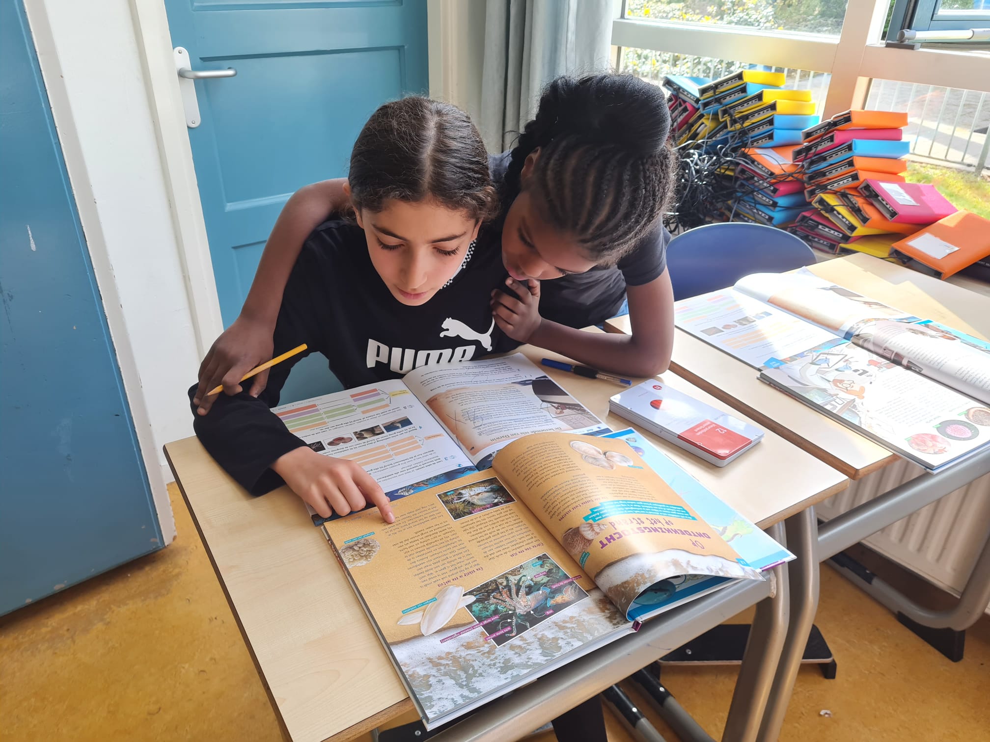 Groep 6a leert hun leesgedrag afstemmen op het leesdoel - Waalse School