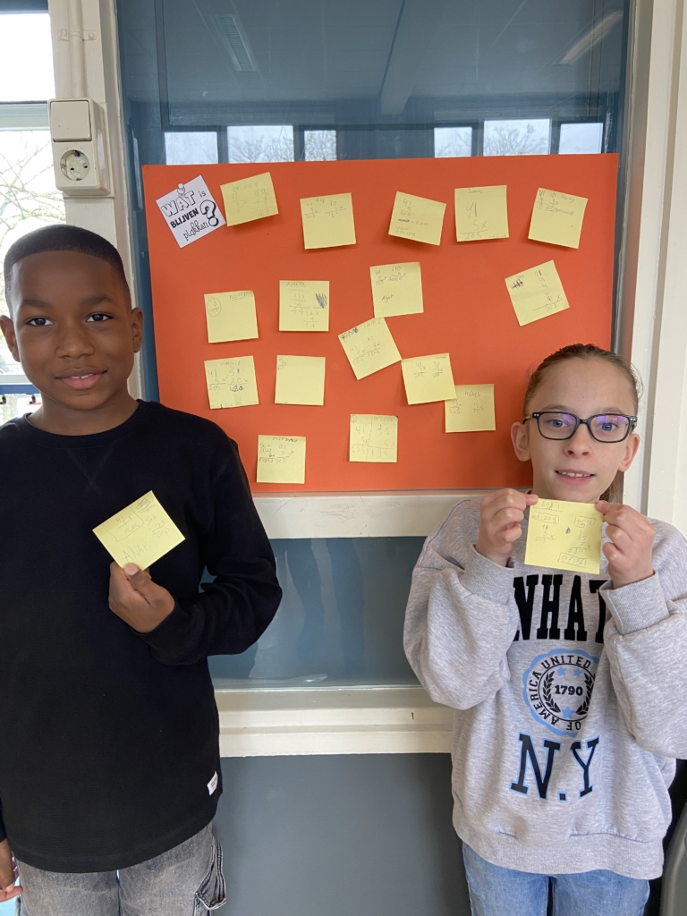 Groep 6a leert cijferend vermenigvuldigen - Waalse School